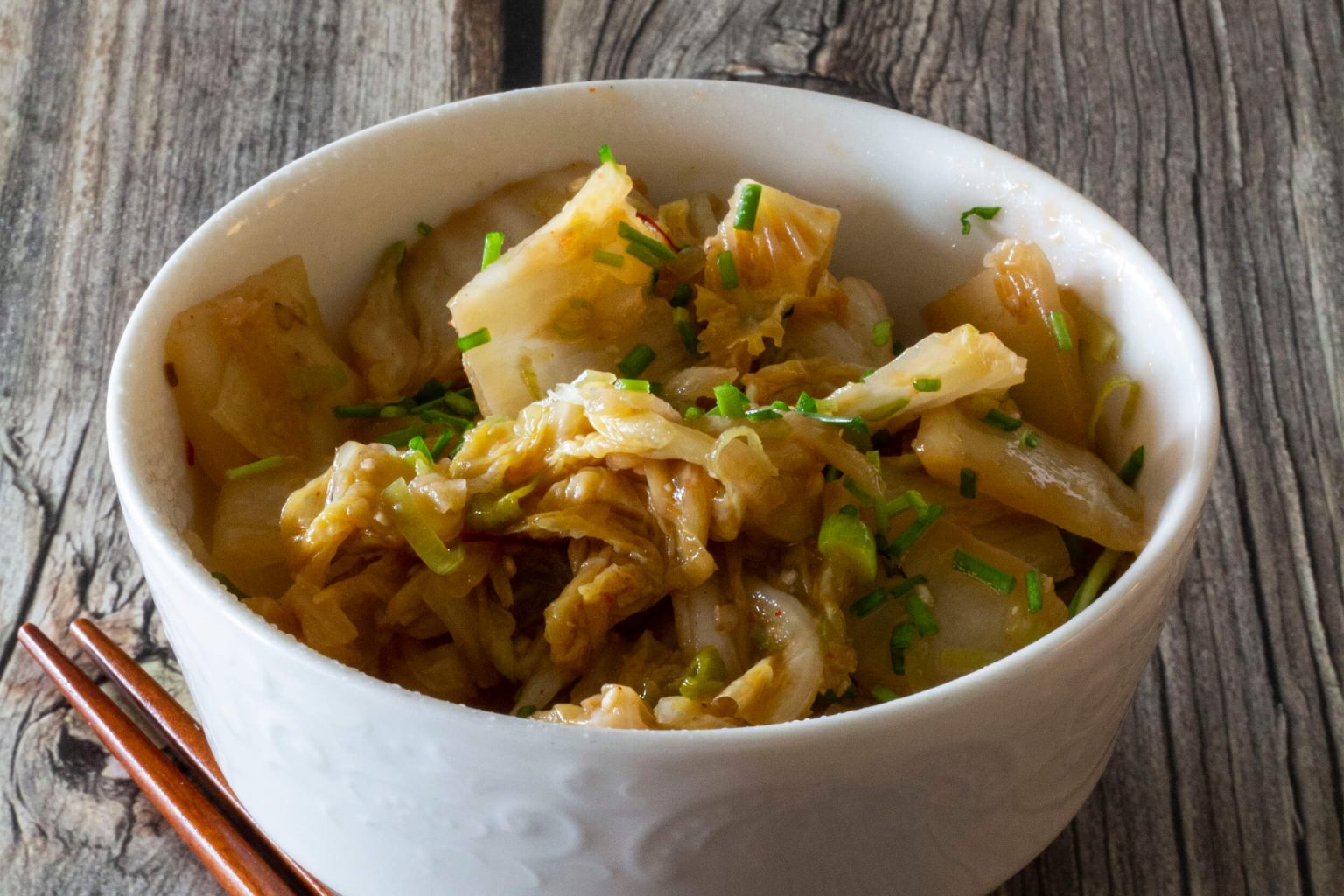 Stir-fried White Kimchi with Soybean Paste Recipe | Jongga