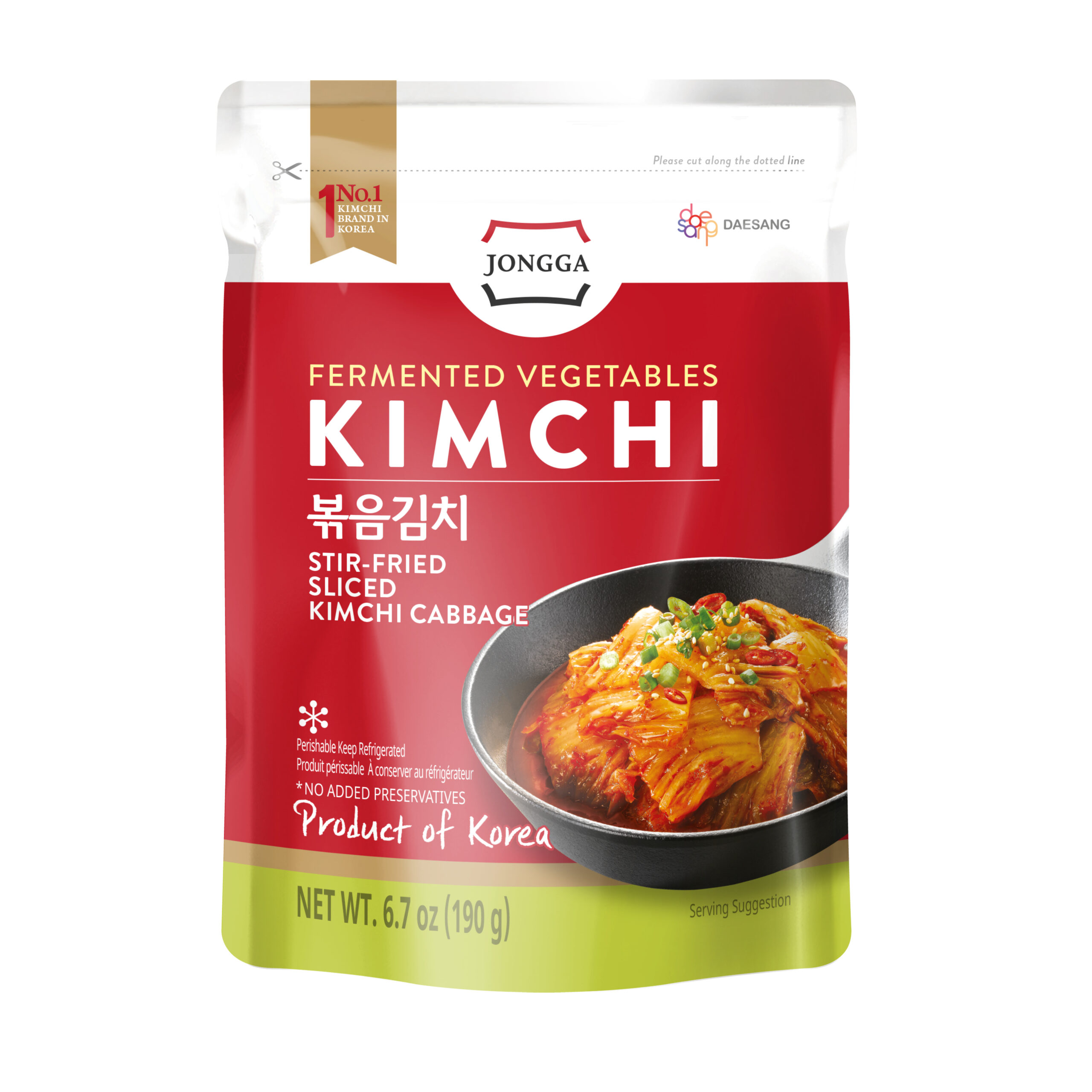 Stir-Fried Sliced Kimchi Cabbage | Jongga